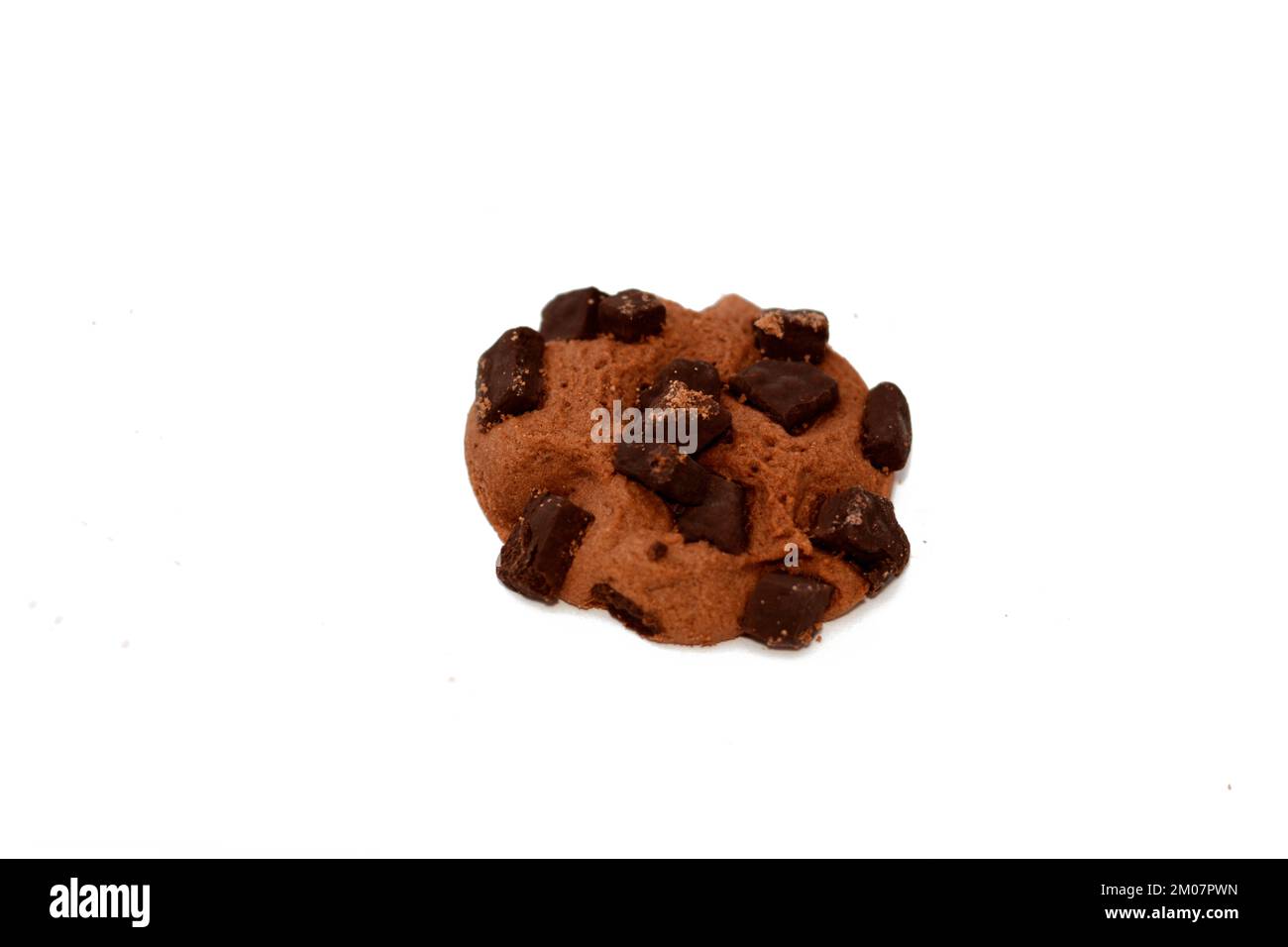 Fresh baked chocolate chip cookies with chocolate pieces, traditional ...