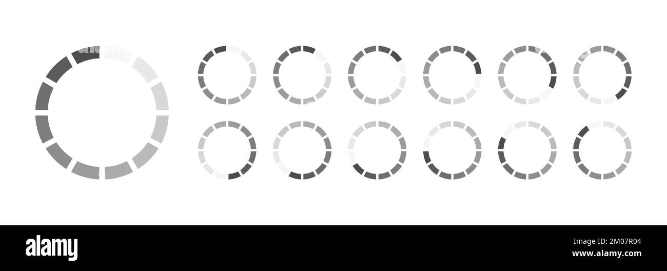 Circular Loading Buffering Icons Vector Stock Vector Image And Art Alamy