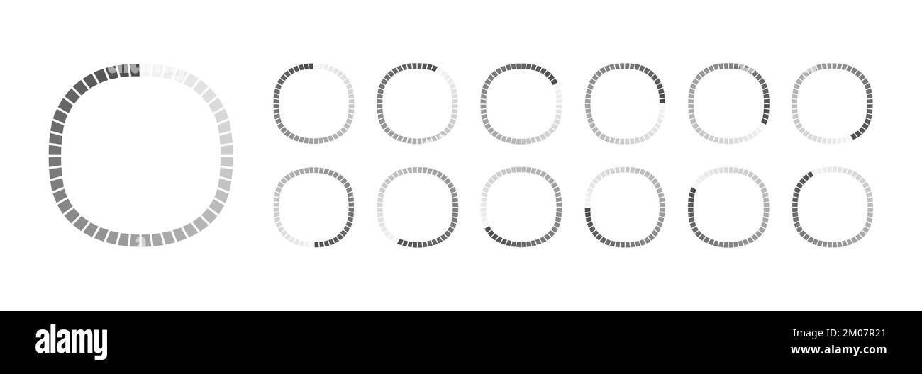 Circular Loading Buffering Icons Vector Stock Vector Image & Art - Alamy