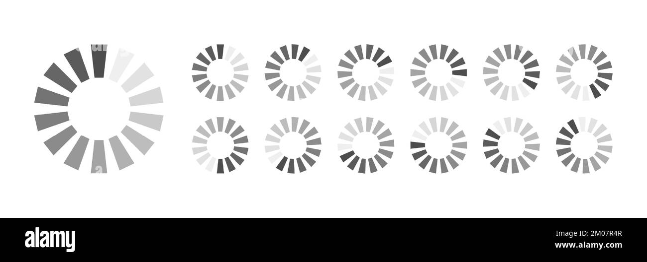 Circular Loading Buffering Icons Vector Stock Vector Image & Art - Alamy