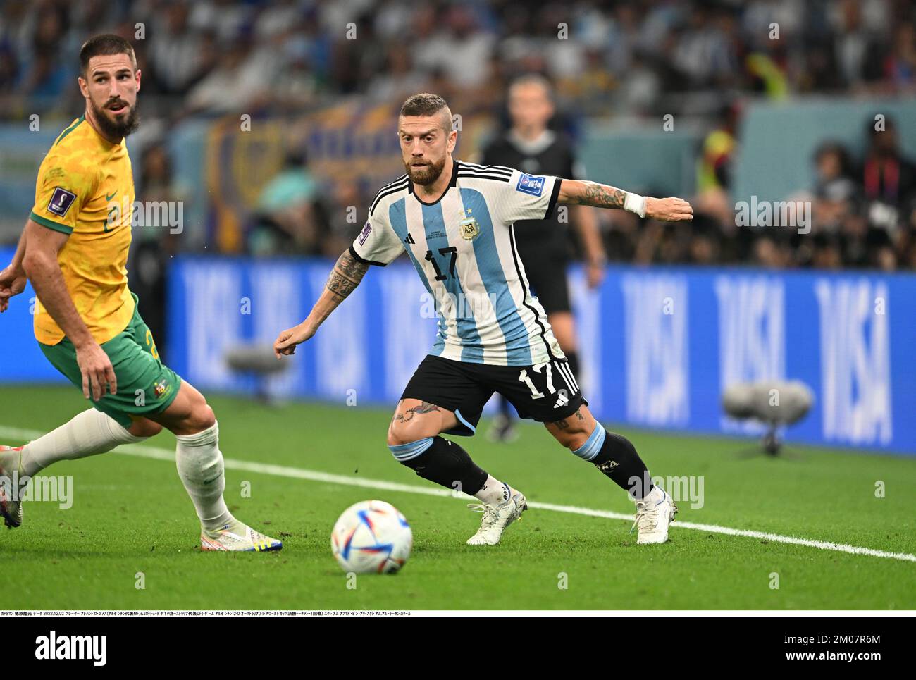Papu Gomez (17) of Argentina during the FIFA World Cup Qatar 2022 round ...
