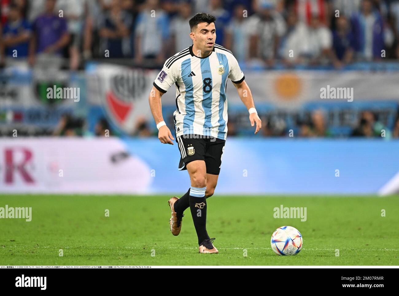 Marcos Acuna of Argentina during the FIFA World Cup Qatar 2022 round of ...