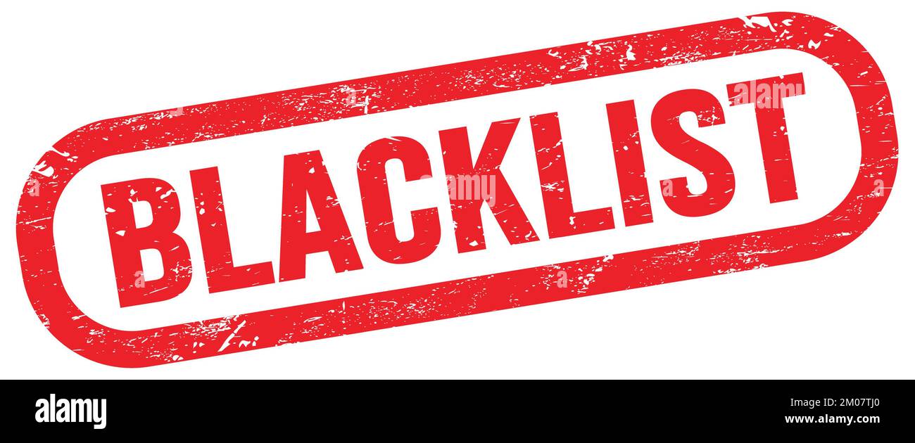 Blacklist word hi-res stock photography and images - Alamy