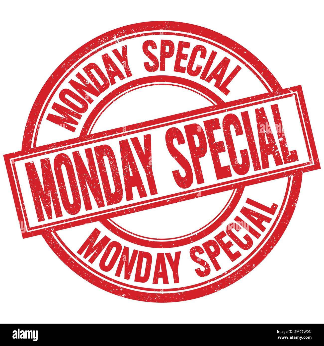 MONDAY SPECIAL text written word on red round stamp sign Stock Photo ...