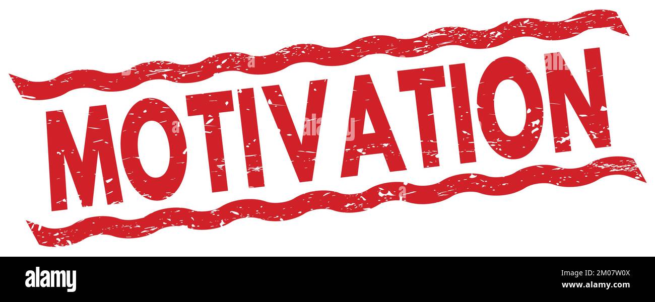 MOTIVATION text written on red lines stamp sign Stock Photo - Alamy