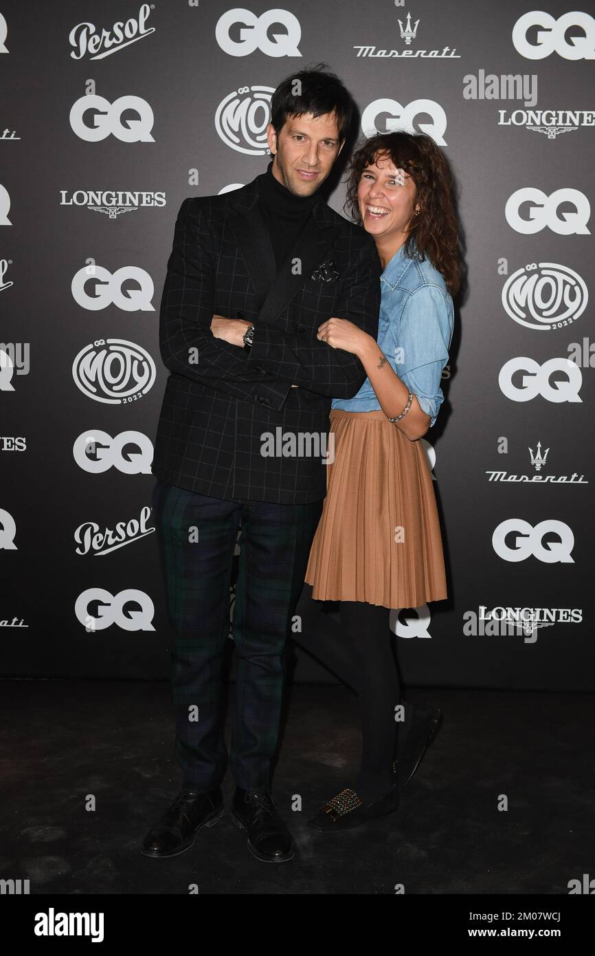 Simone Baudo , Laura Lombardi Party GQ Men of the year 2022 Backdrop ...