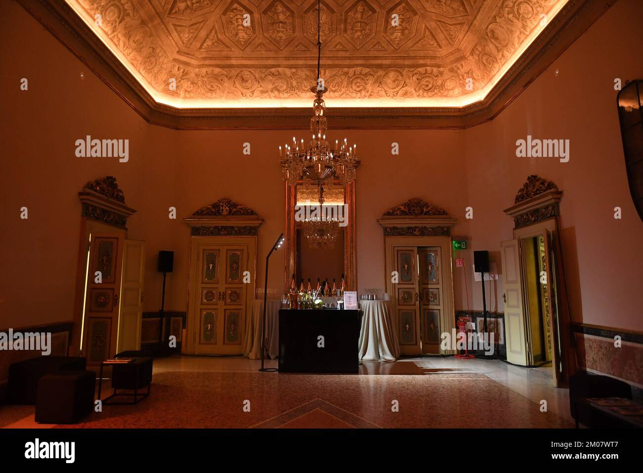 Party GQ Men of the year 2022 Set-Up Milan, Italy 2nd December 2022 ...