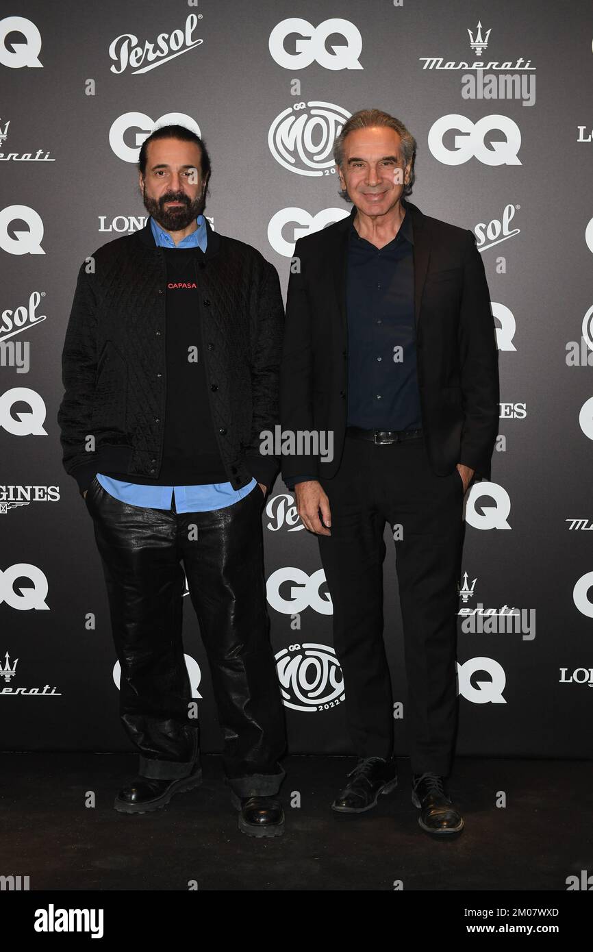 Ennio Capasa , Carlo Capasa Party GQ Men of the year 2022 Backdrop Milan, Italy 2nd December ...