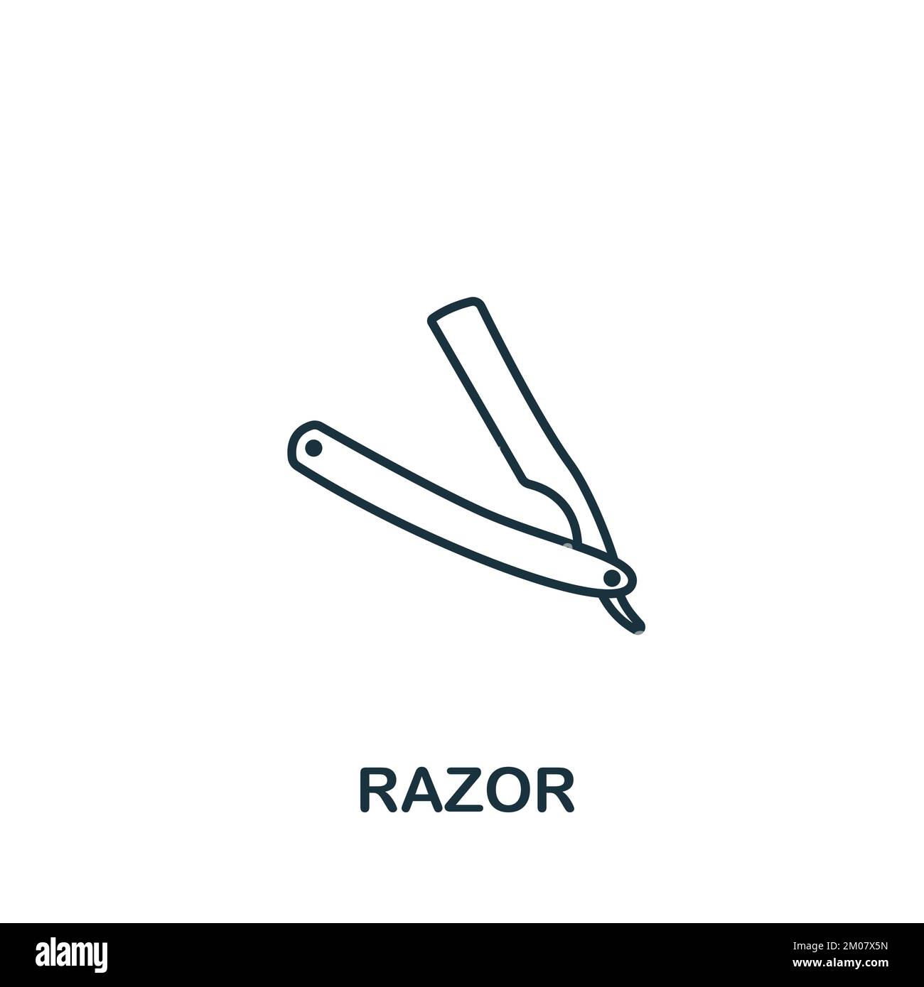 Razor icon. Monochrome simple Barber Shop icon for templates, web ...