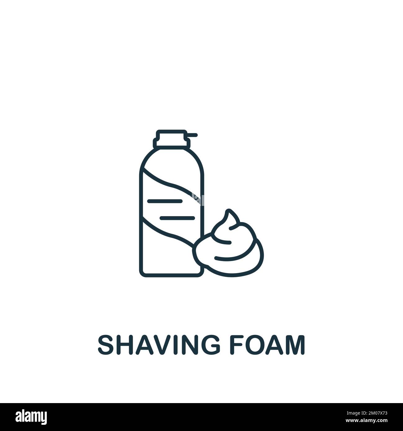 Shaving Foam icon. Monochrome simple Barber Shop icon for templates ...