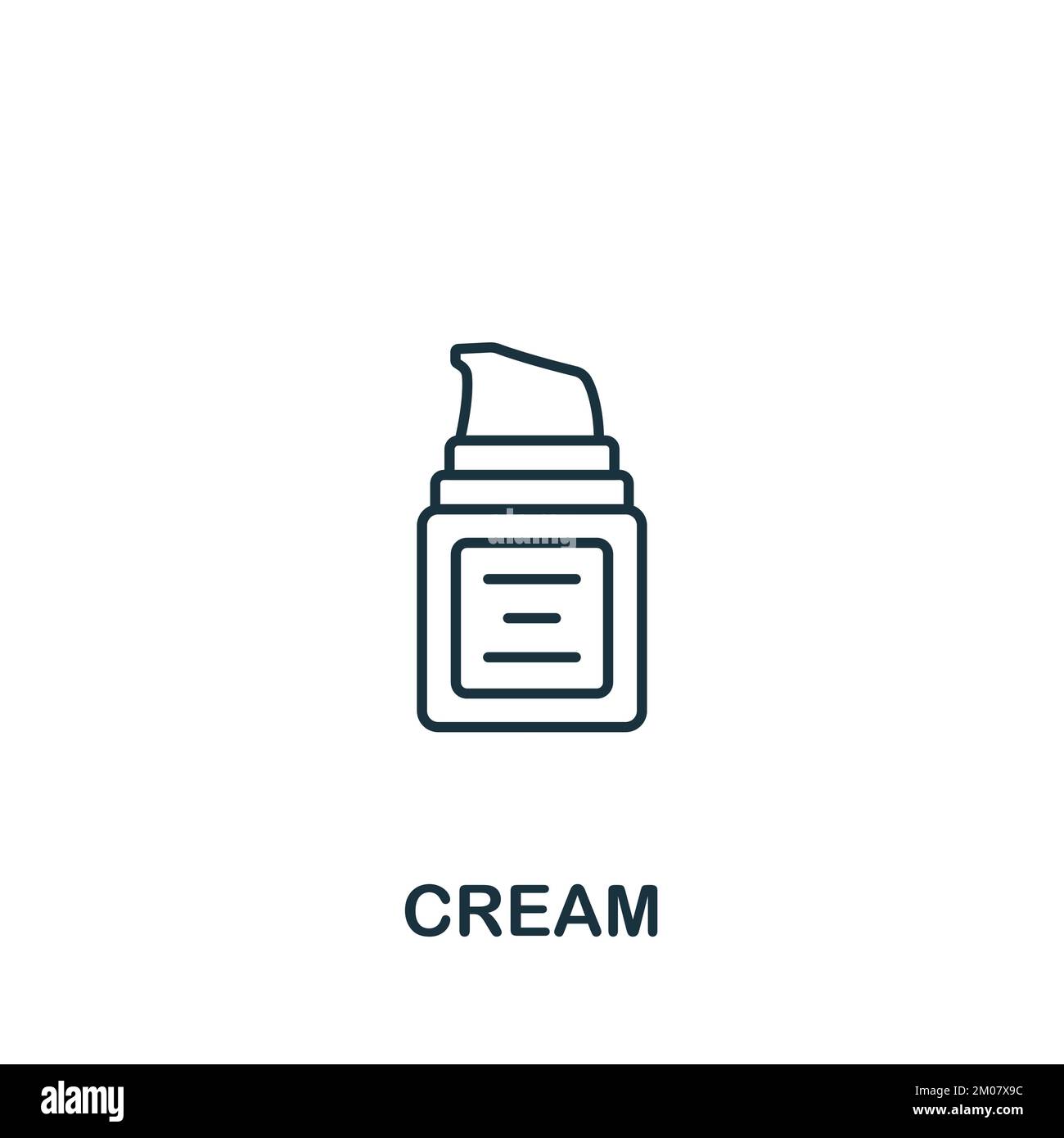 Cream icon. Monochrome simple Barber Shop icon for templates, web ...
