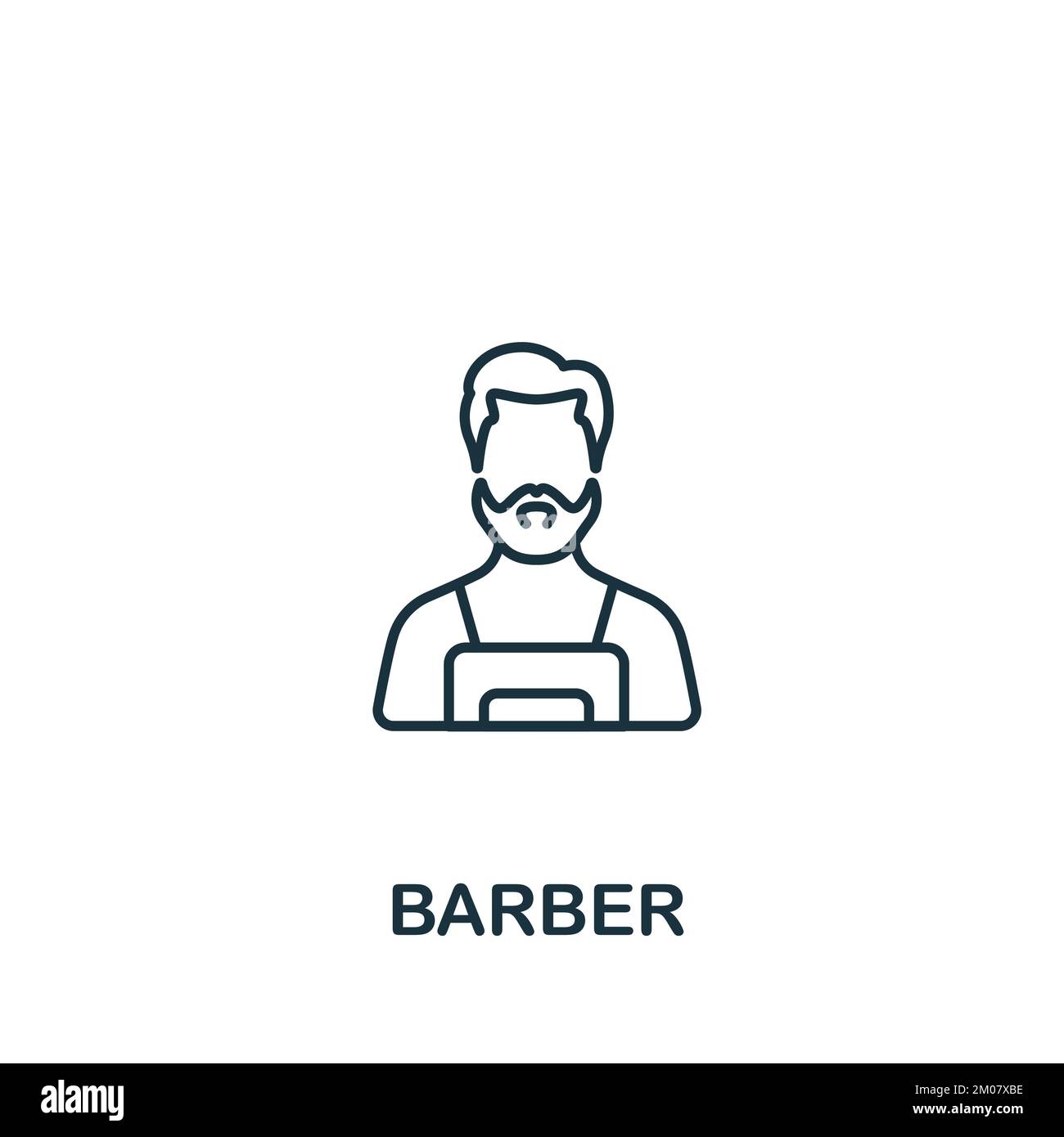 Barber icon. Monochrome simple Barber Shop icon for templates, web ...