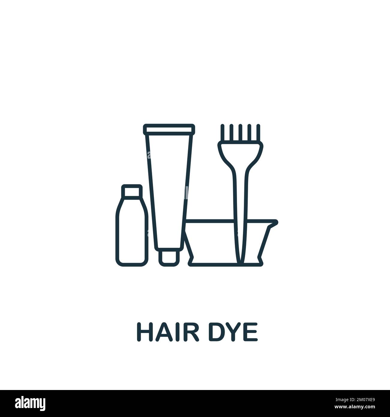 Hair Dye icon. Monochrome simple Barber Shop icon for templates, web ...