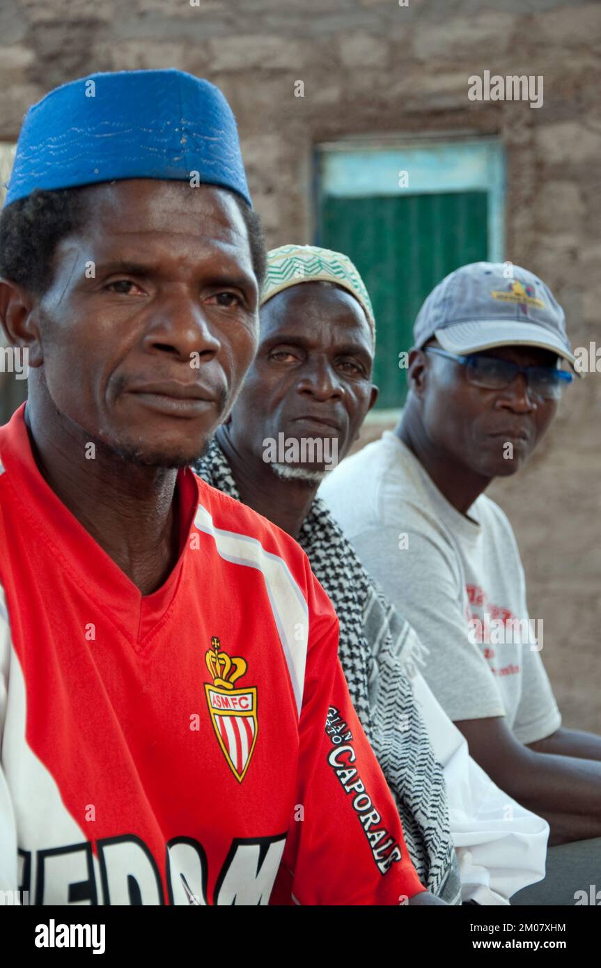 Faces of Africa, African men, Bafata, Guinea Bissau - mixture of ...