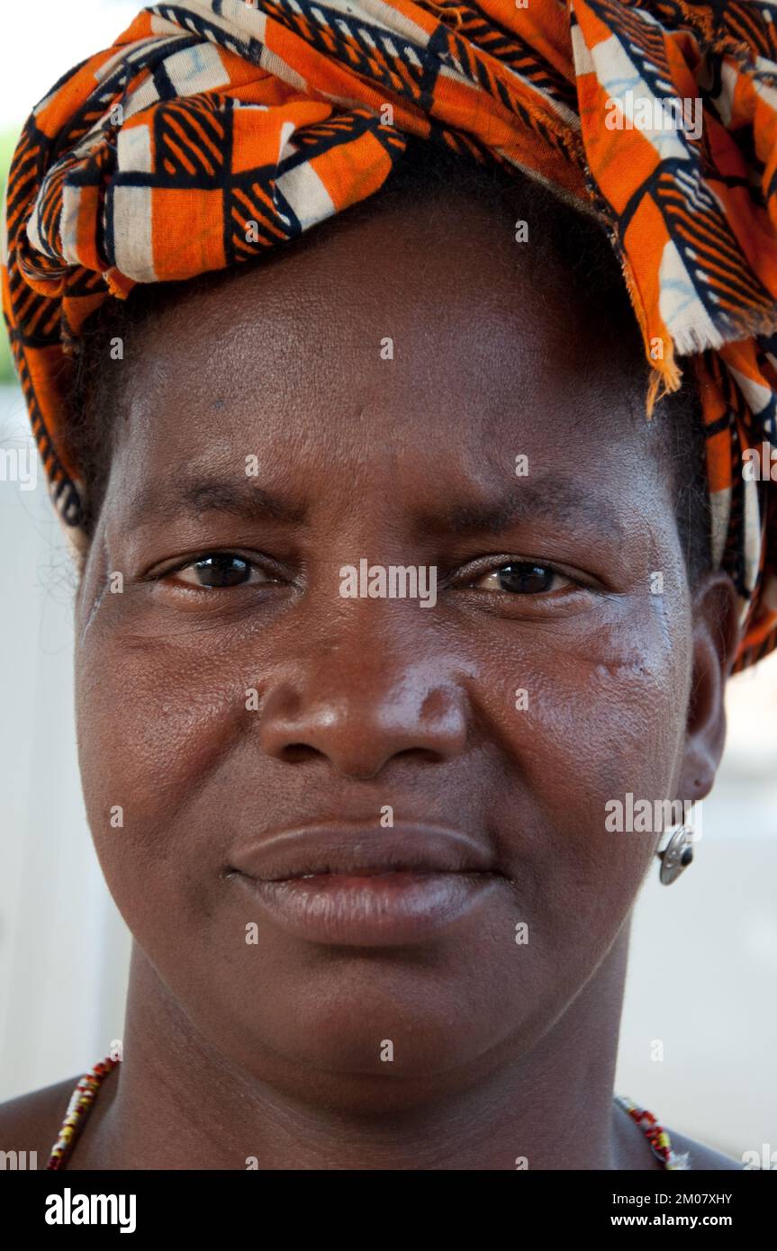 Faces of Africa, African woman, Bafata, Guinea Bissau - woman with ...