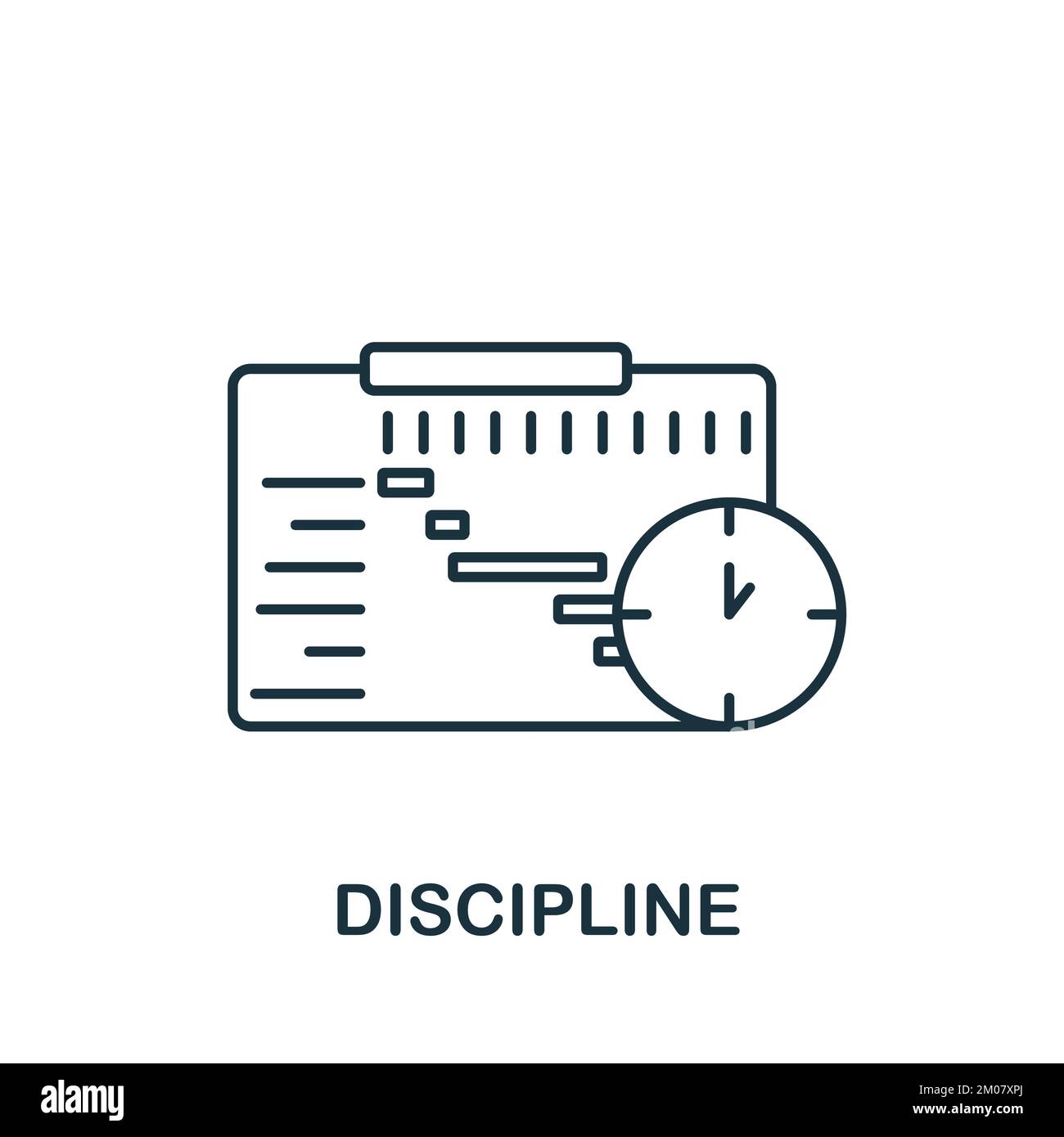 Discipline icon. Monochrome simple Business Intelligence icon for ...
