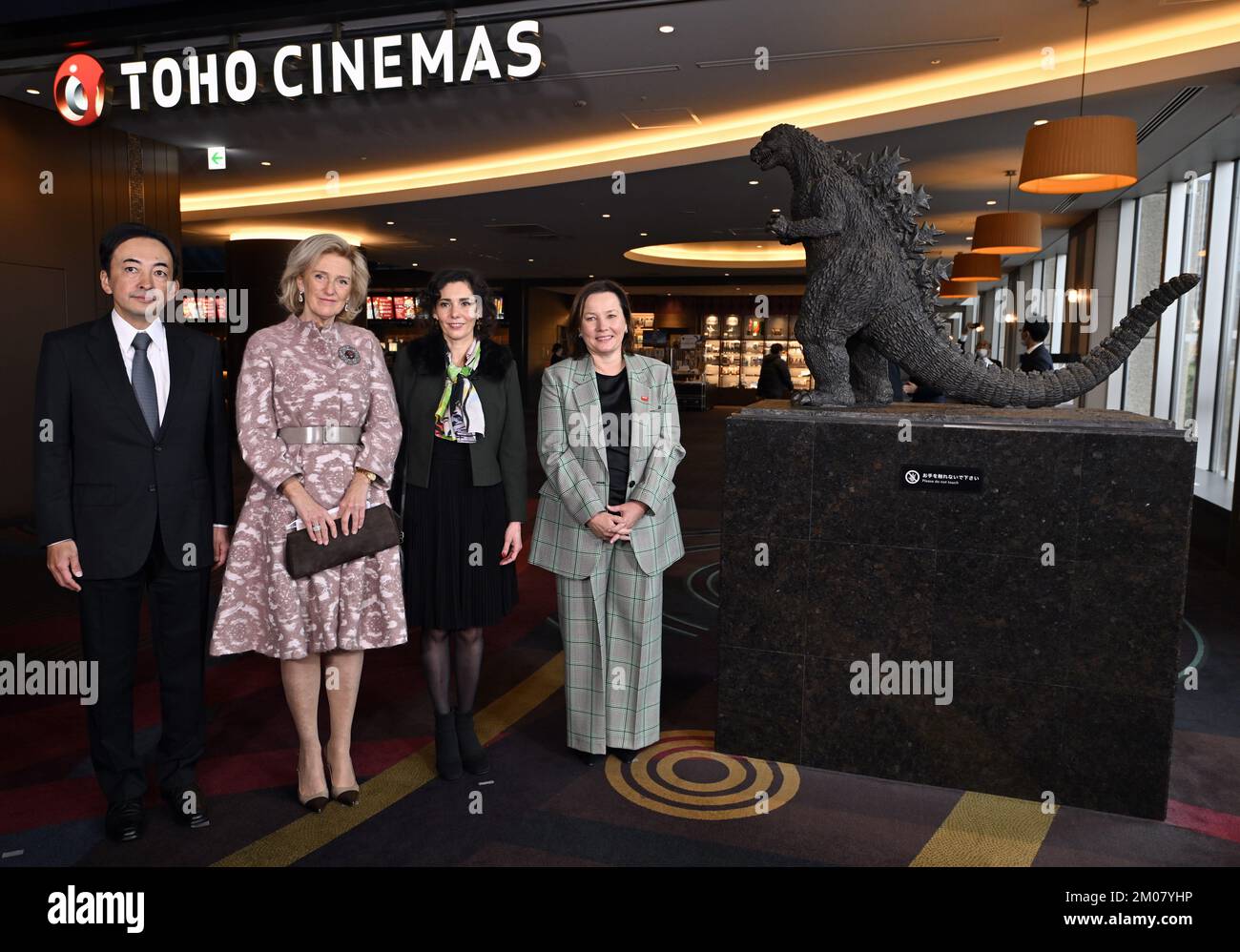 Mr. H. Kato, Princess Astrid of Belgium, Federal Minister Hadja Lahbib ...