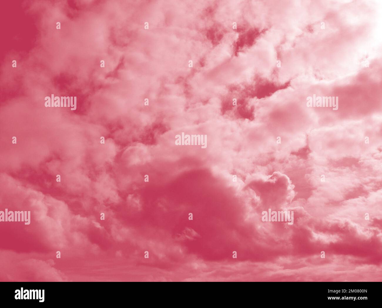 Beautiful fluffy white cloud against the Magenta sky. Sky clouds. Color 2023 Viva Magenta Stock ...