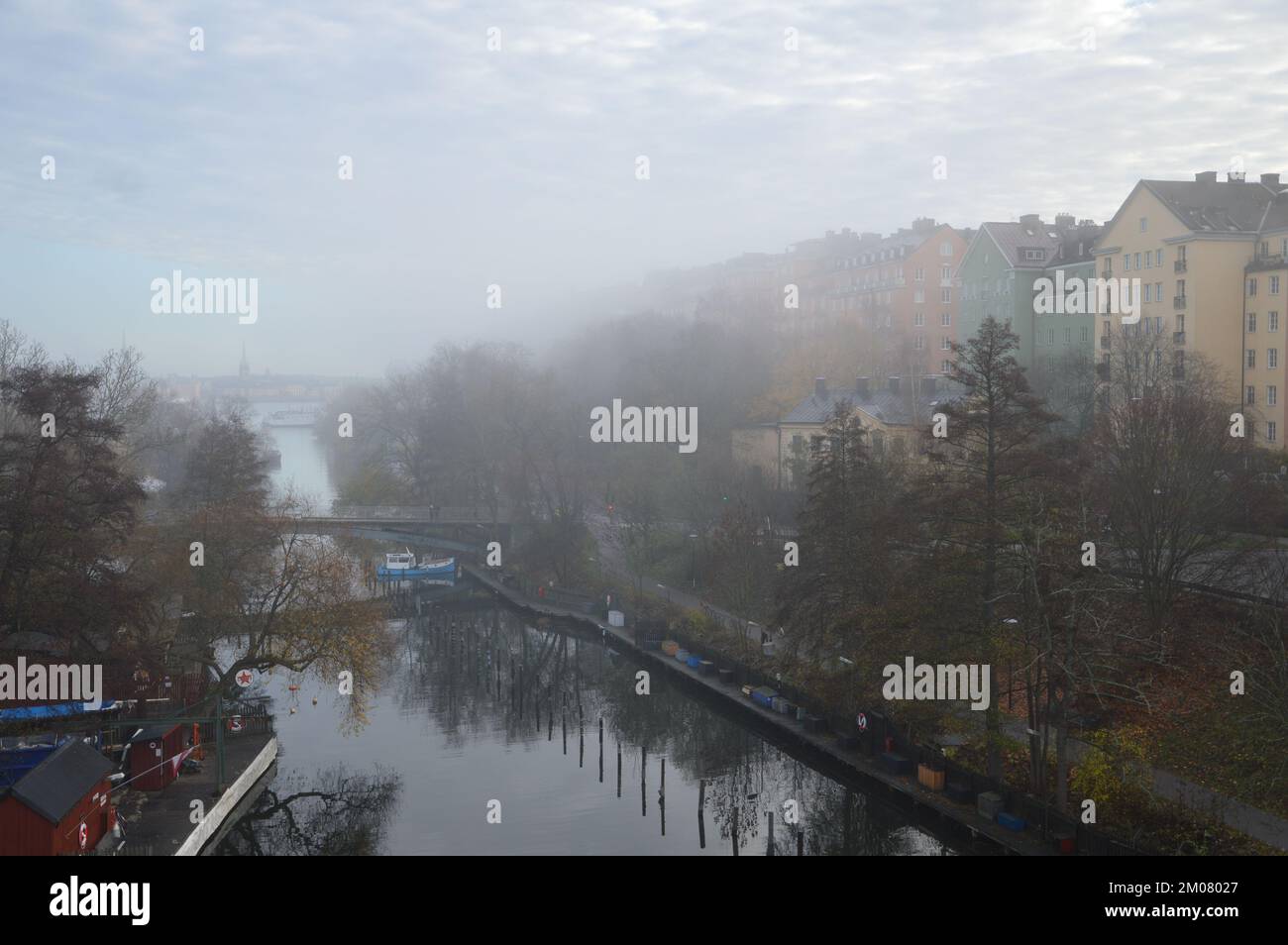 Stockholm, Sweden - November 13, 2022 - Views from The Västernbron ...