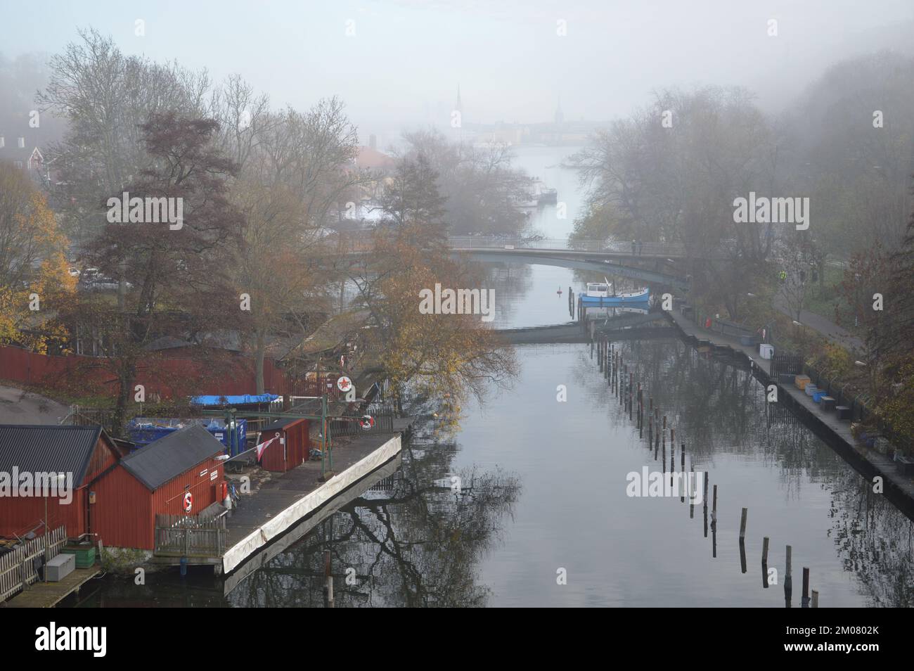 Stockholm, Sweden - November 13, 2022 - Views from The Västernbron ...