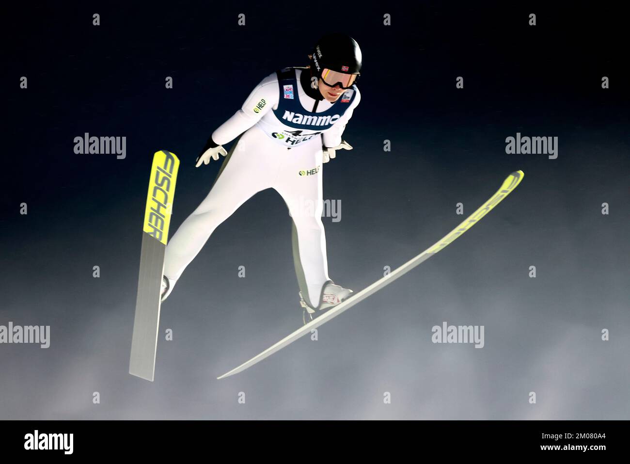 Lillehammer 20221204.Anna Odine Stroem during the jumping race for the ...