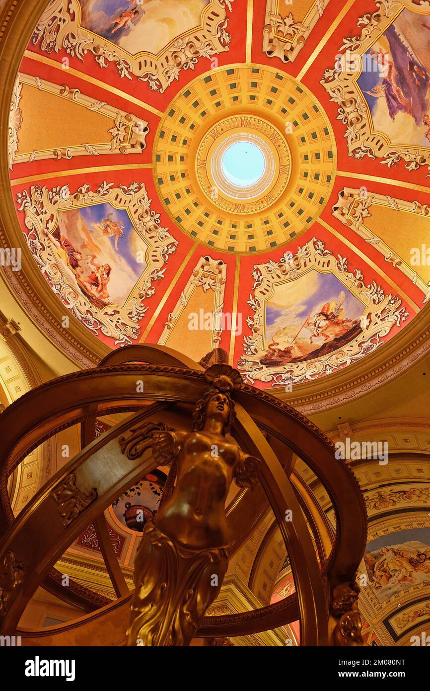 Interior design and architecture of Main lobby at The Venetian Macao ...