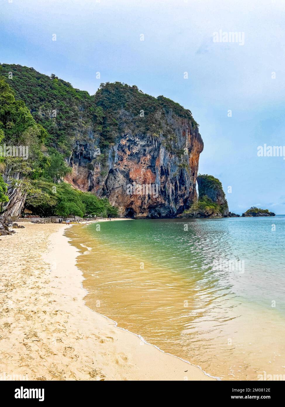 beach view of Phra nang Cave or princess Cave Beach in Krabi, Thailand ...