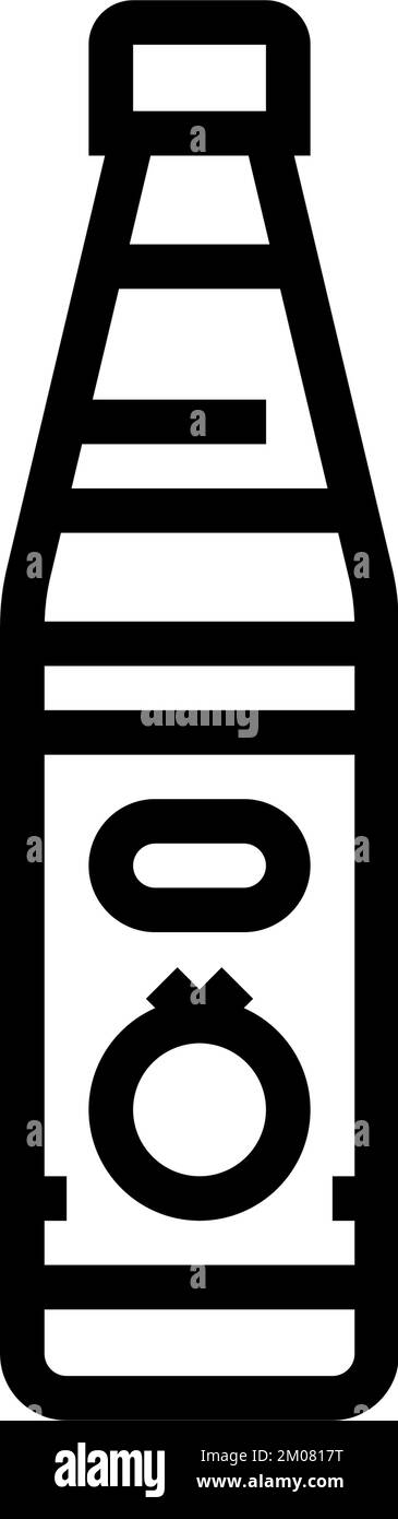 molasses pomegranate line icon vector illustration Stock Vector Image ...