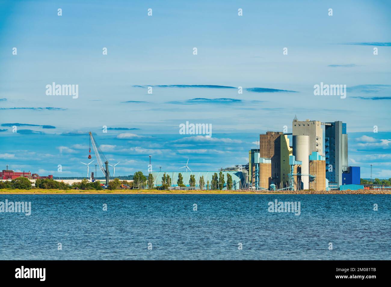 Halmstad industrial port at Kattegat sea in Sweden Stock Photo - Alamy