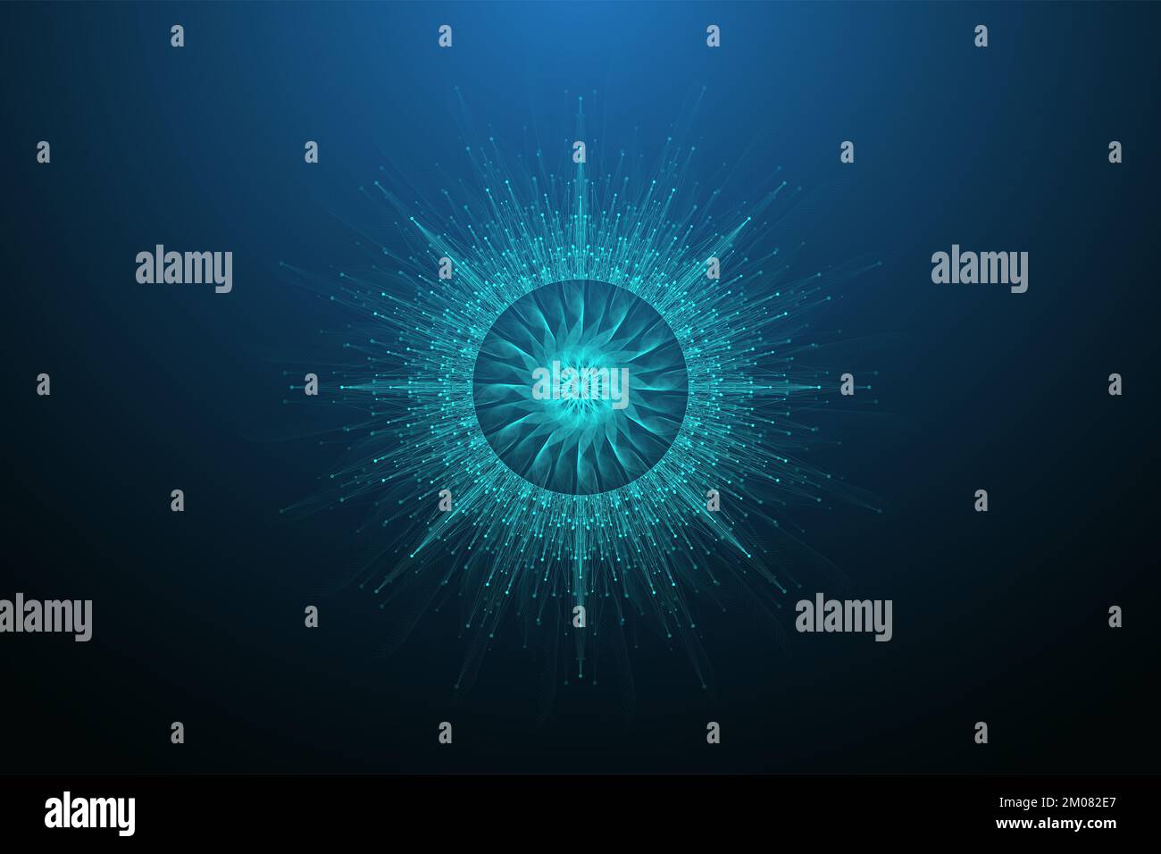 Blockchain transfer satellite future communications illustration ...