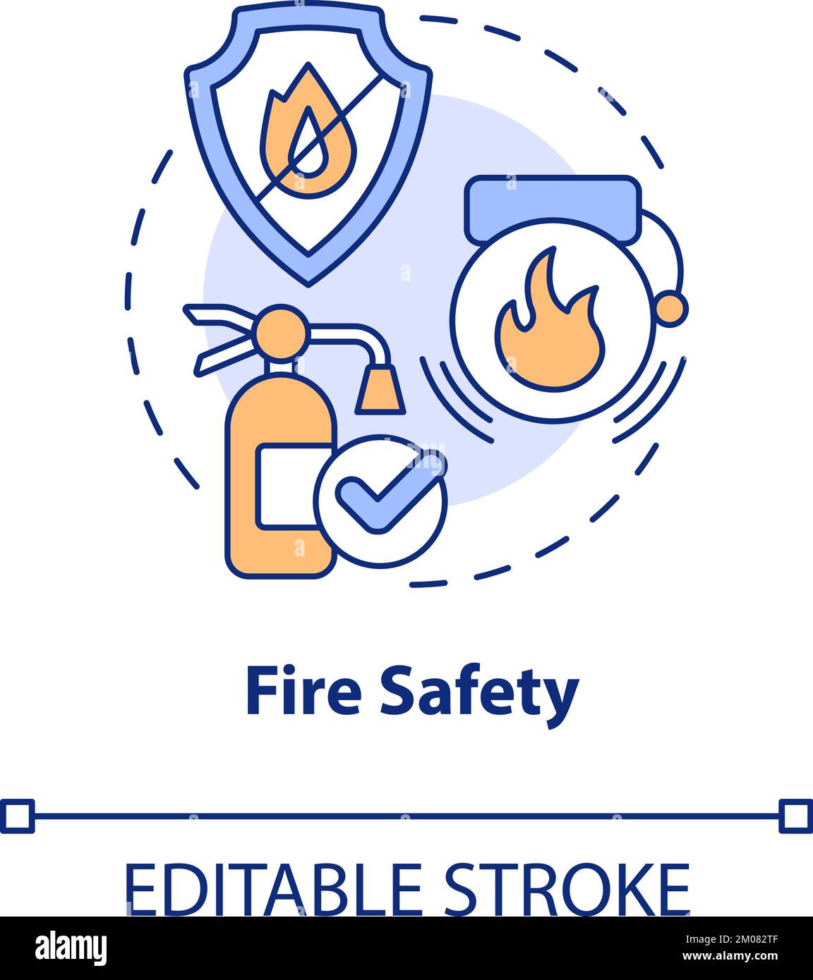 Fire safety concept icon Stock Vector Image & Art - Alamy