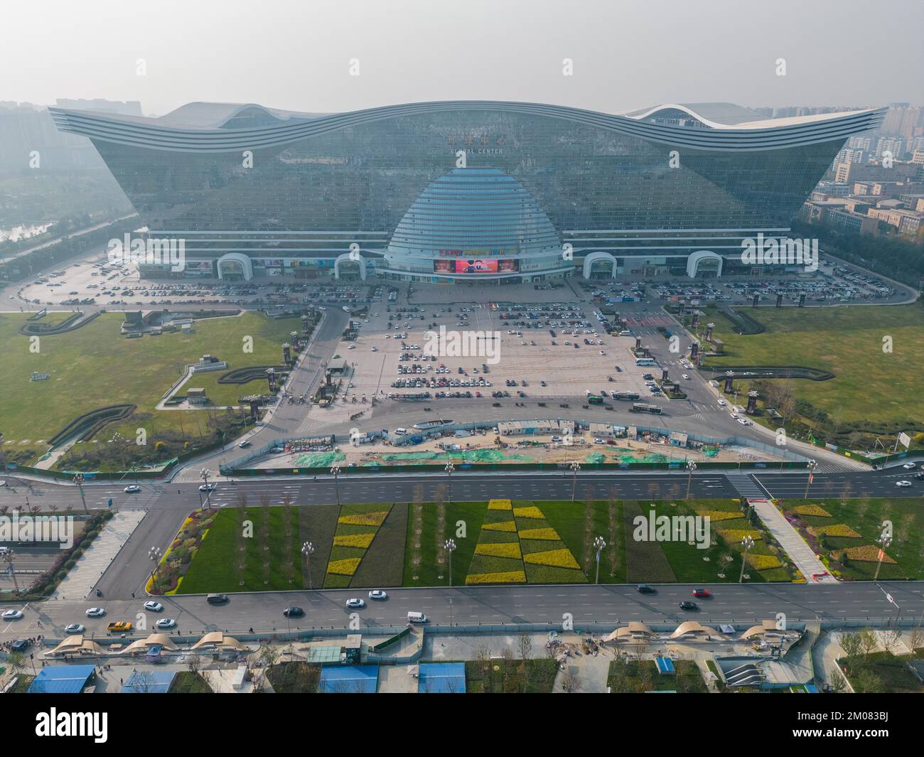 Aerial photos show the largest freestanding building in Asia, the New ...