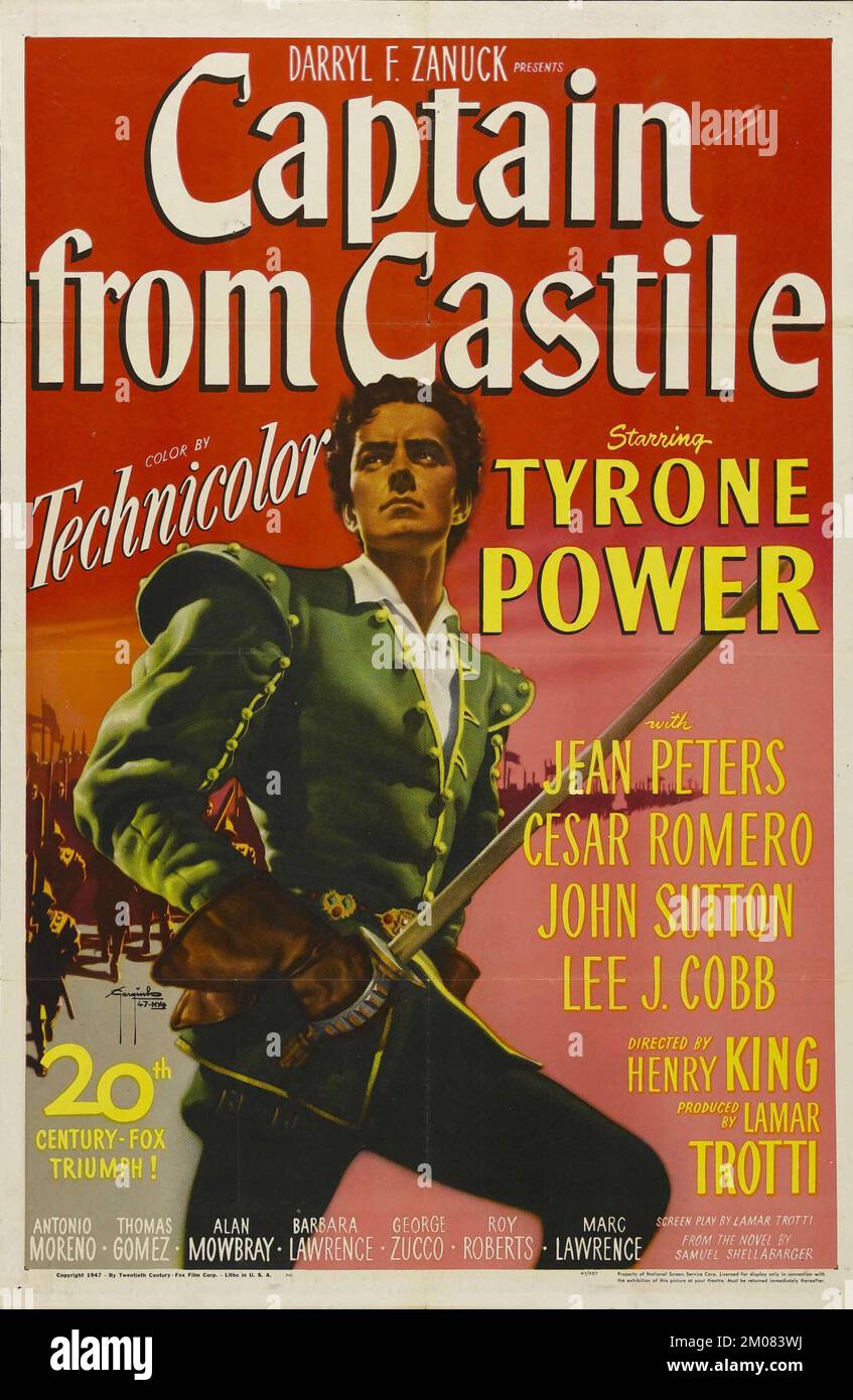 CAPTAIN FROM CASTILE (1947), directed by HENRY KING. Credit: 20TH ...