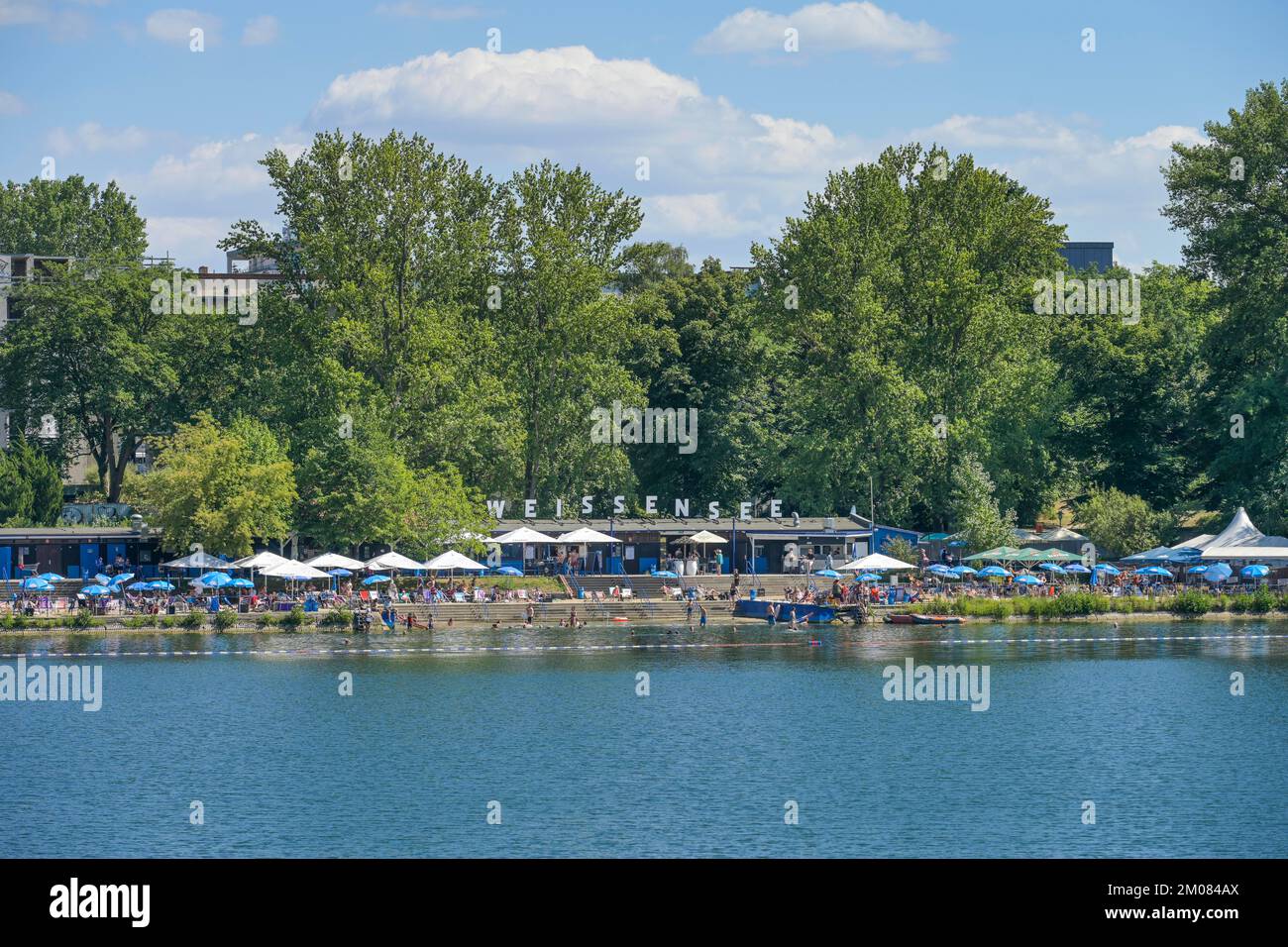 Strandbad, Weißer See, Weißensee, Pankow, Berlin, Deutschland Stock ...