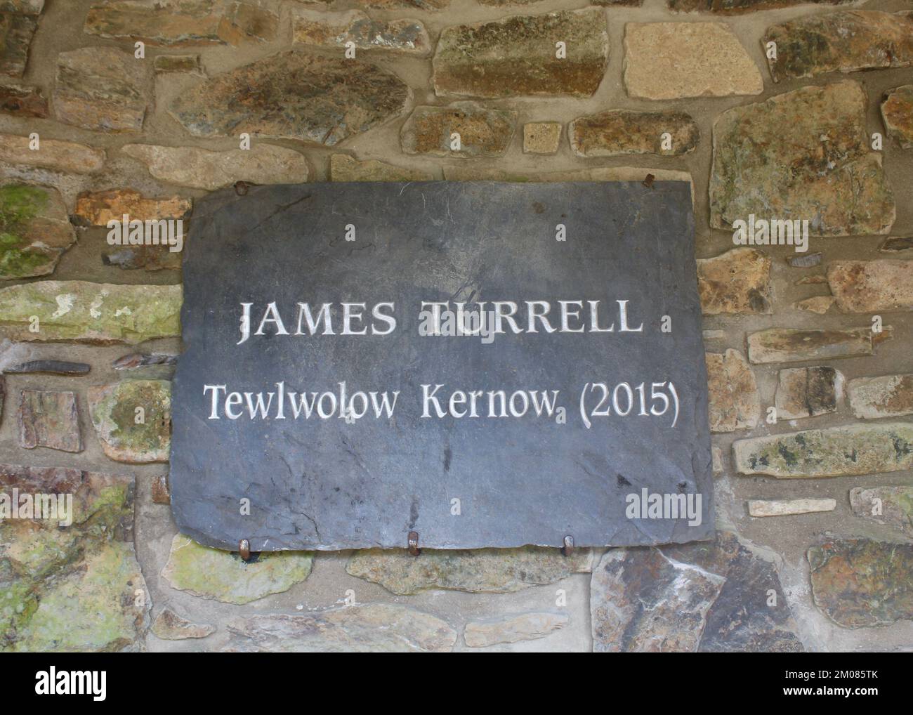 James Turrell Plaque Stock Photo - Alamy