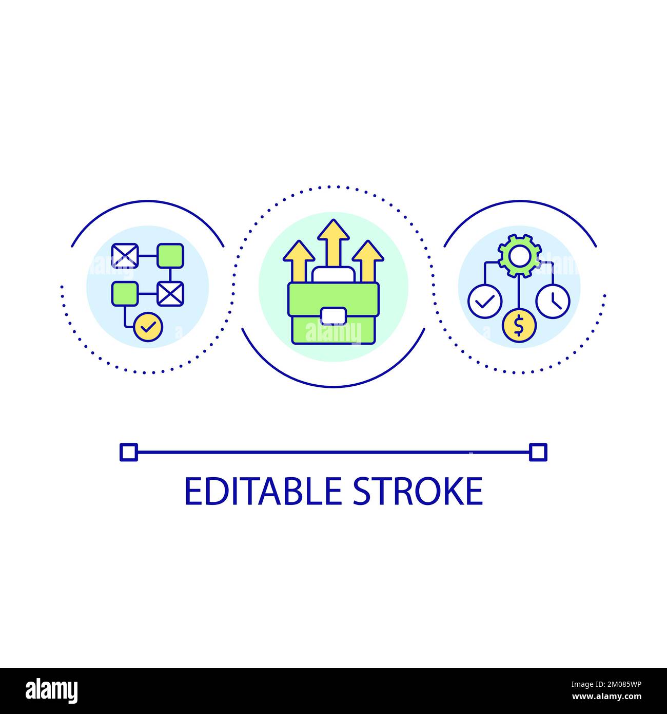 Business development plan loop concept icon Stock Vector Image & Art ...