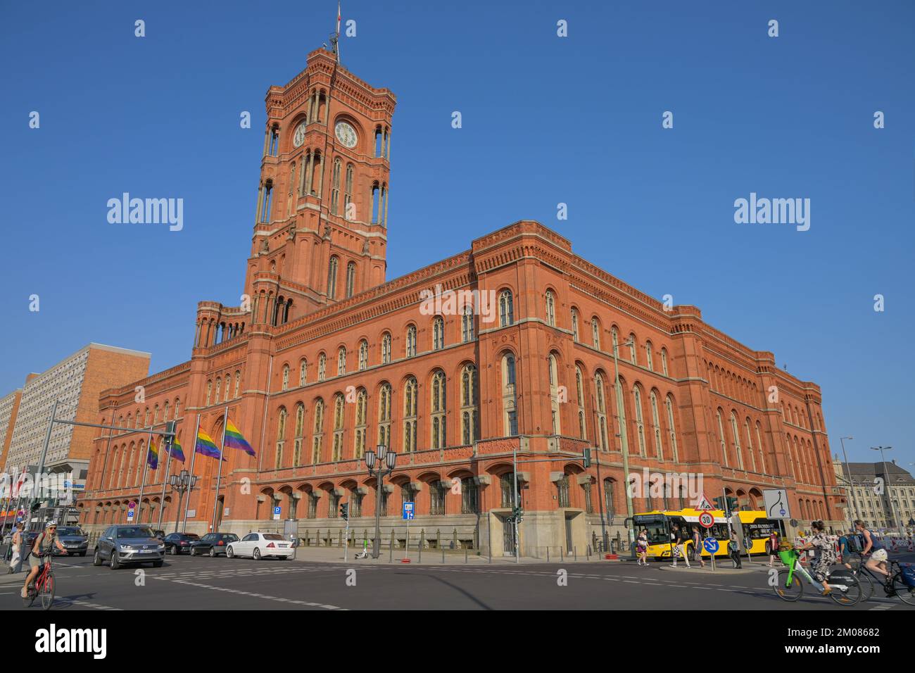 Rotes Rathaus, Rathausstraße, Mitte, Berlin, Deutschland Stock Photo ...