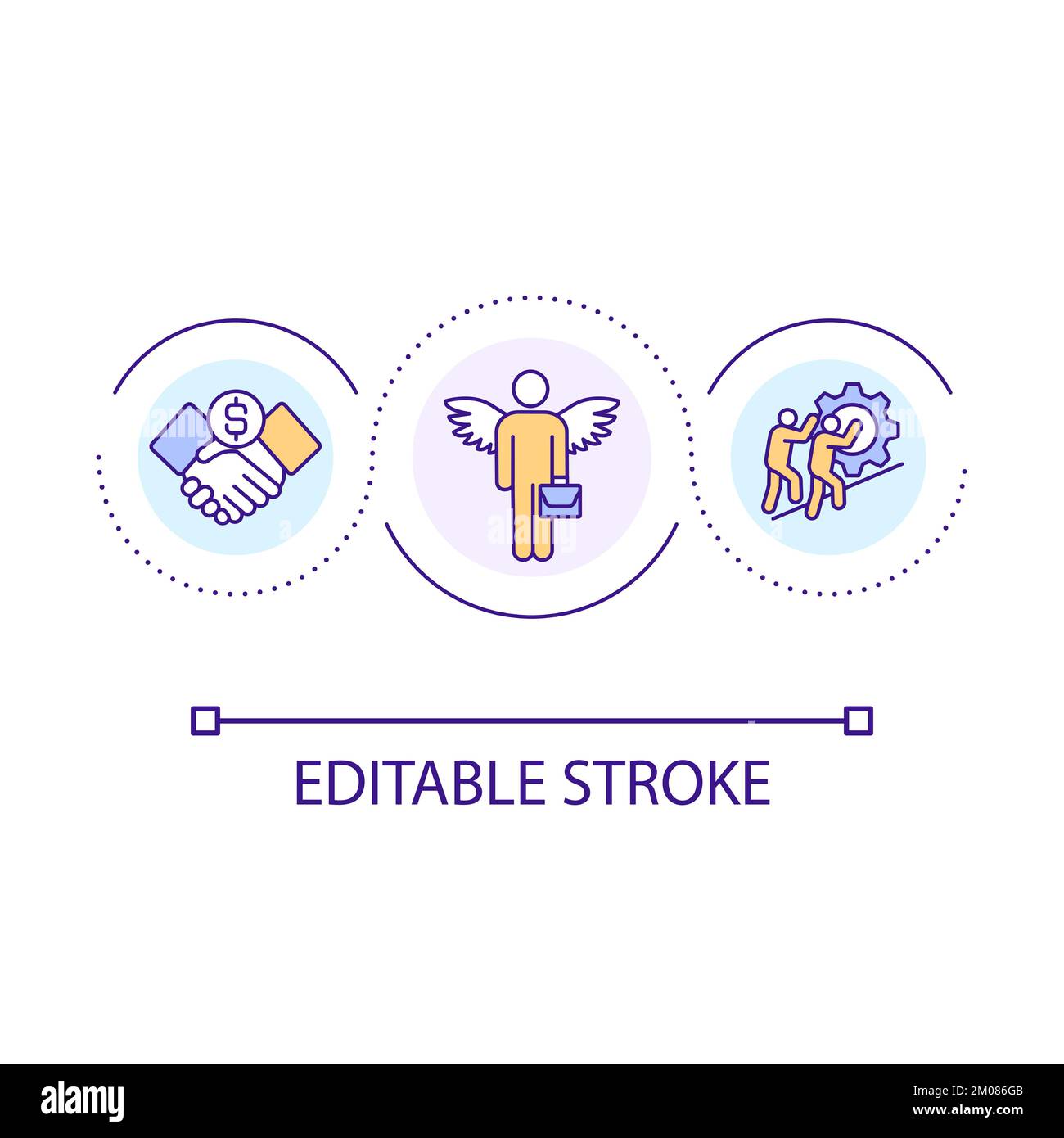 Business co-ownership loop concept icon Stock Vector Image & Art - Alamy