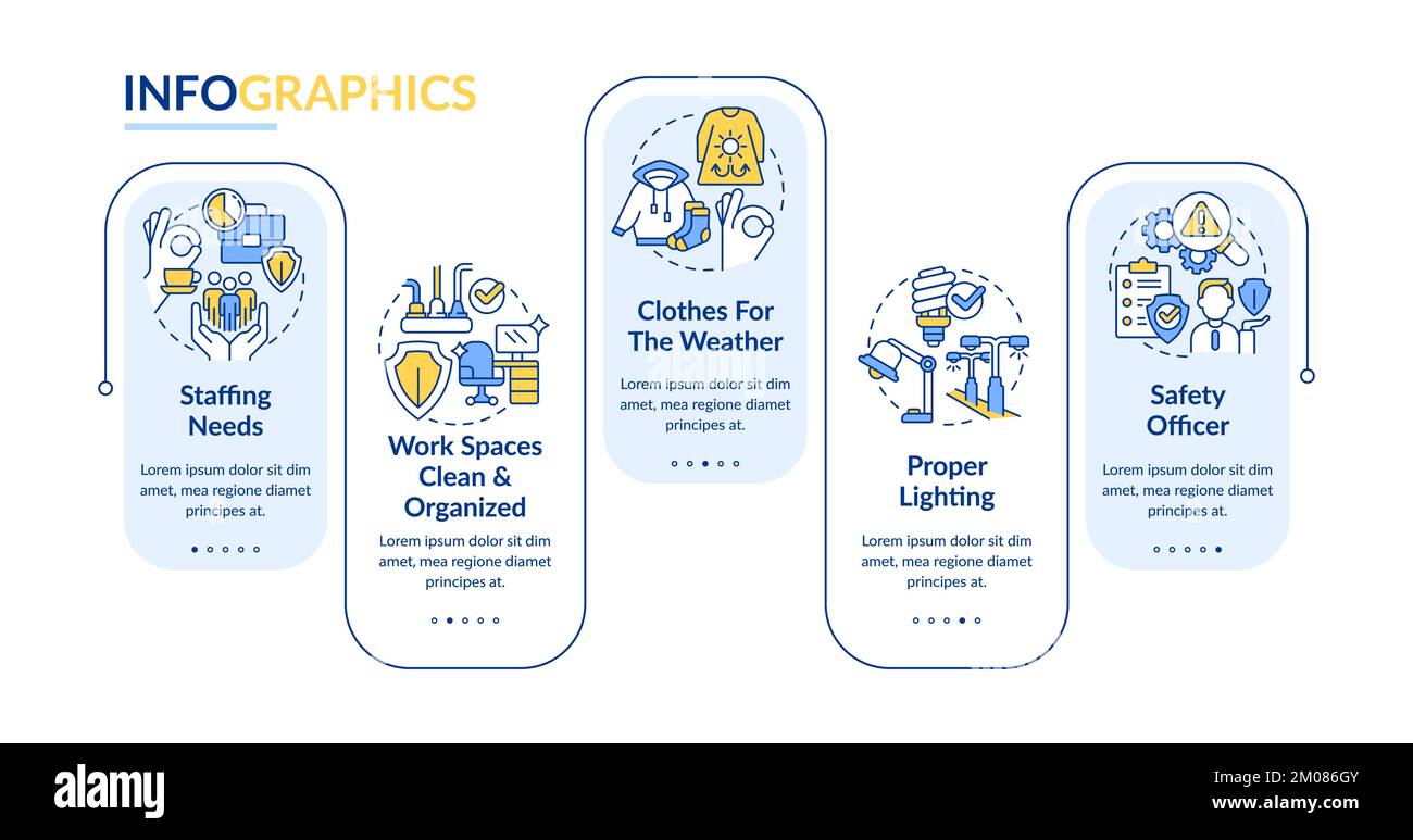 Tips to reduce occupational accidents rectangle infographic template ...