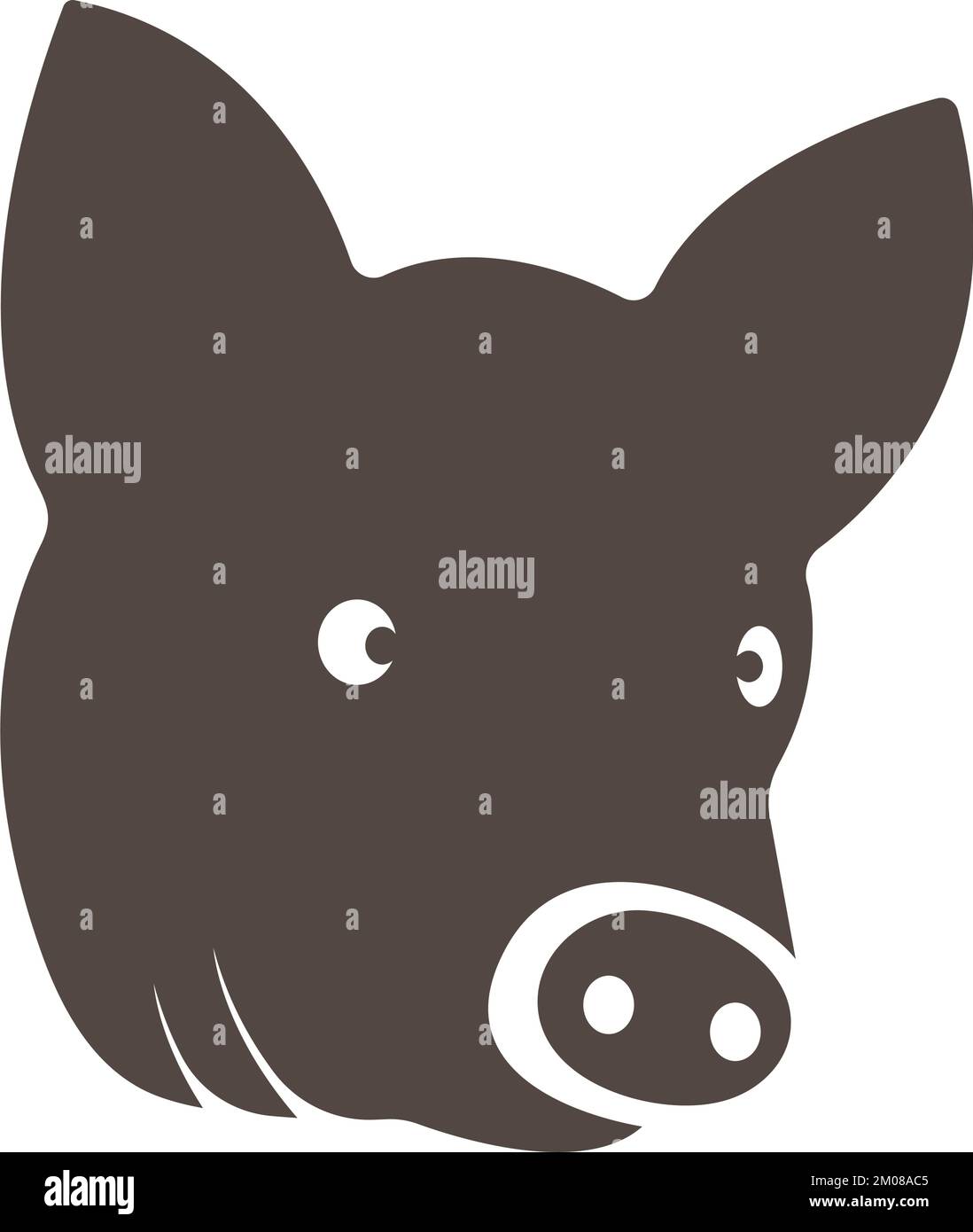 Pig vector element design Cut Out Stock Images & Pictures - Alamy