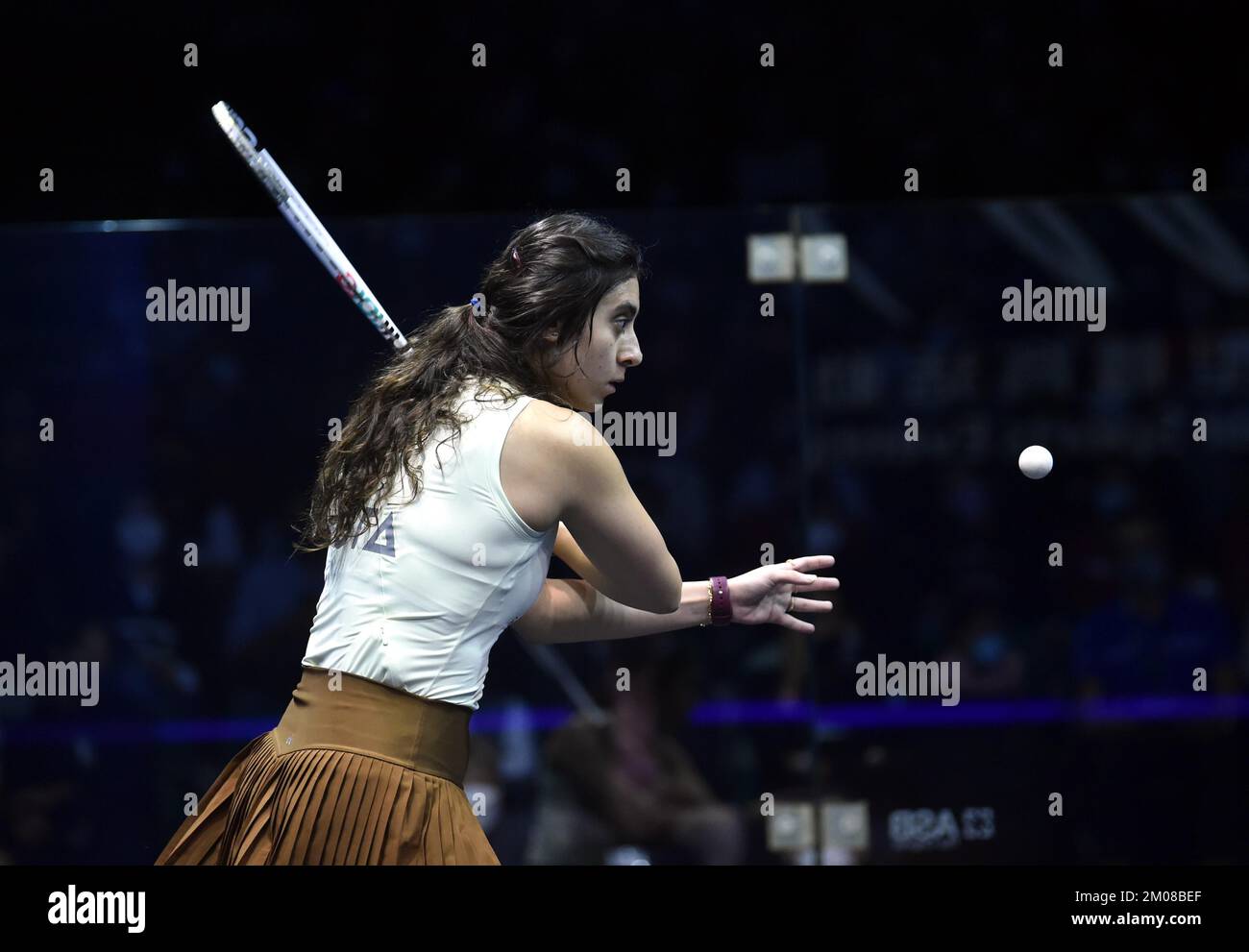 Egyptian professional squash player Hania El Hammamy defeated Egyptian ...