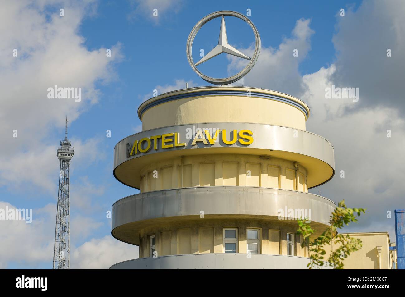 Mercedesstern, Motel AVUS, Westend, Charlottenburg, Berlin, Deutschland ...