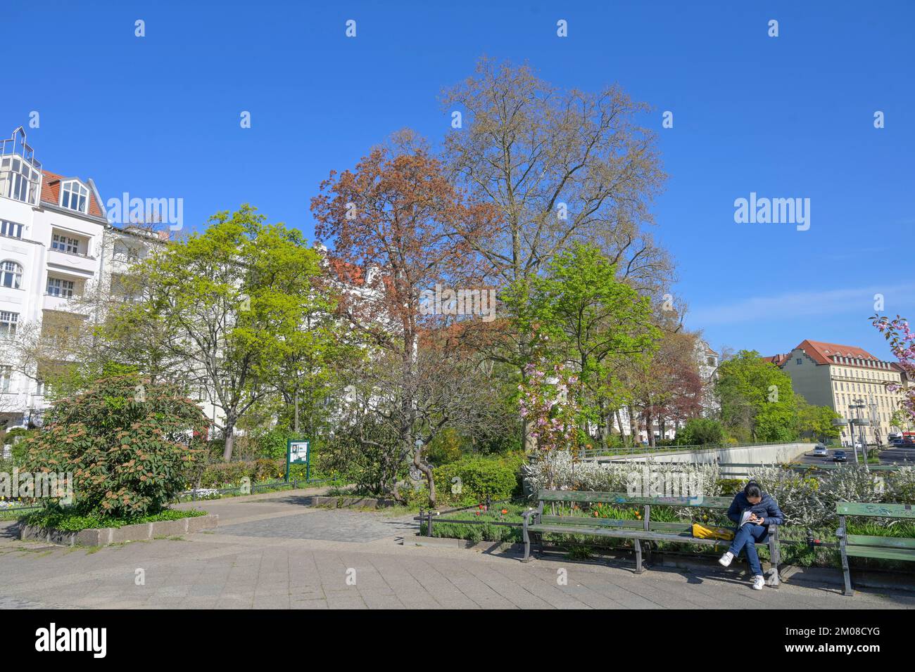 Park, Bundesplatz, Bundesallee, Wilmersdorf, Berlin, Deutschland Stock ...