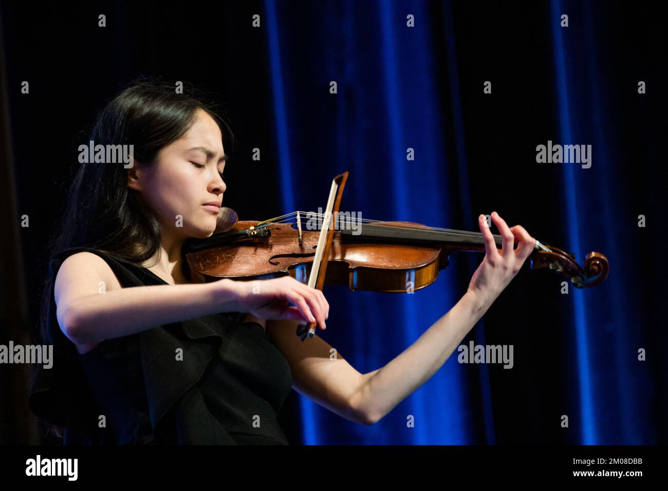 Iris Scialom, violinist during CRIF Annual Convention in Paris, France on December 4, 2022 ...