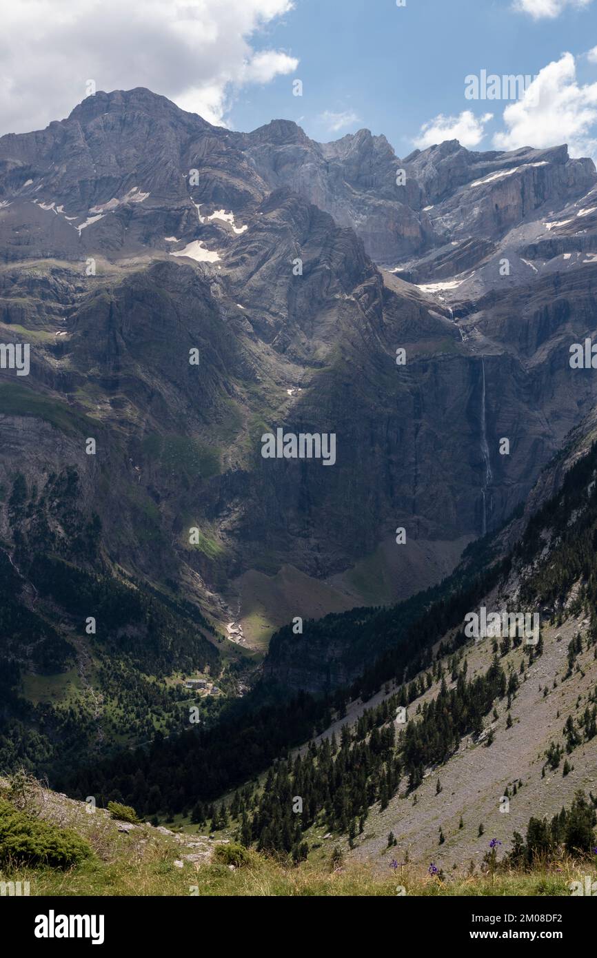 Famous Gavarnie Falls in French Pyrenees, the highest waterfall in ...