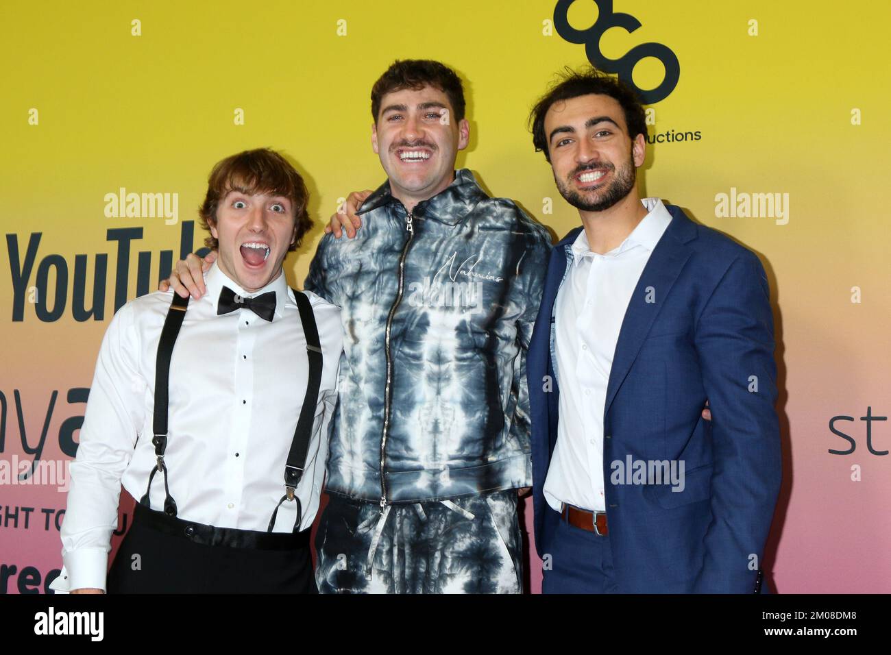 LOS ANGELES - DEC 4: Mack, Airrack, Tyler Blanchard at the 2022 Streamy ...