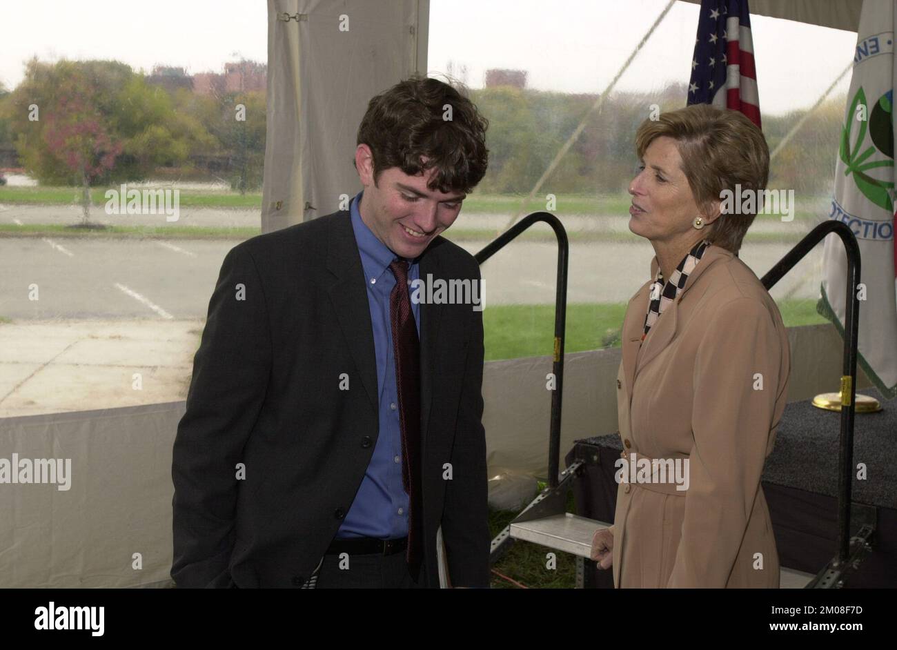 Administrator Christine Todd Whitman at Chespeake Bay Anacostia River ...