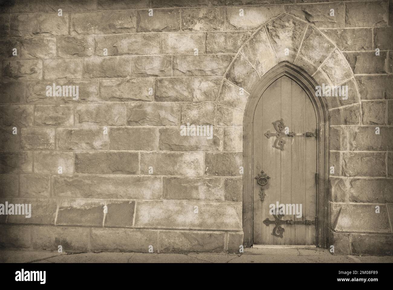 Rustic wooden door stone Stock Vector Images - Alamy