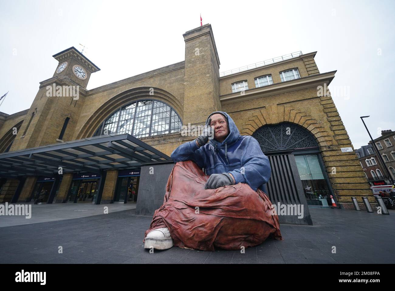 Homeless charity Crisis unveil a 4.3 metre tall hyper-real sculpture of ...