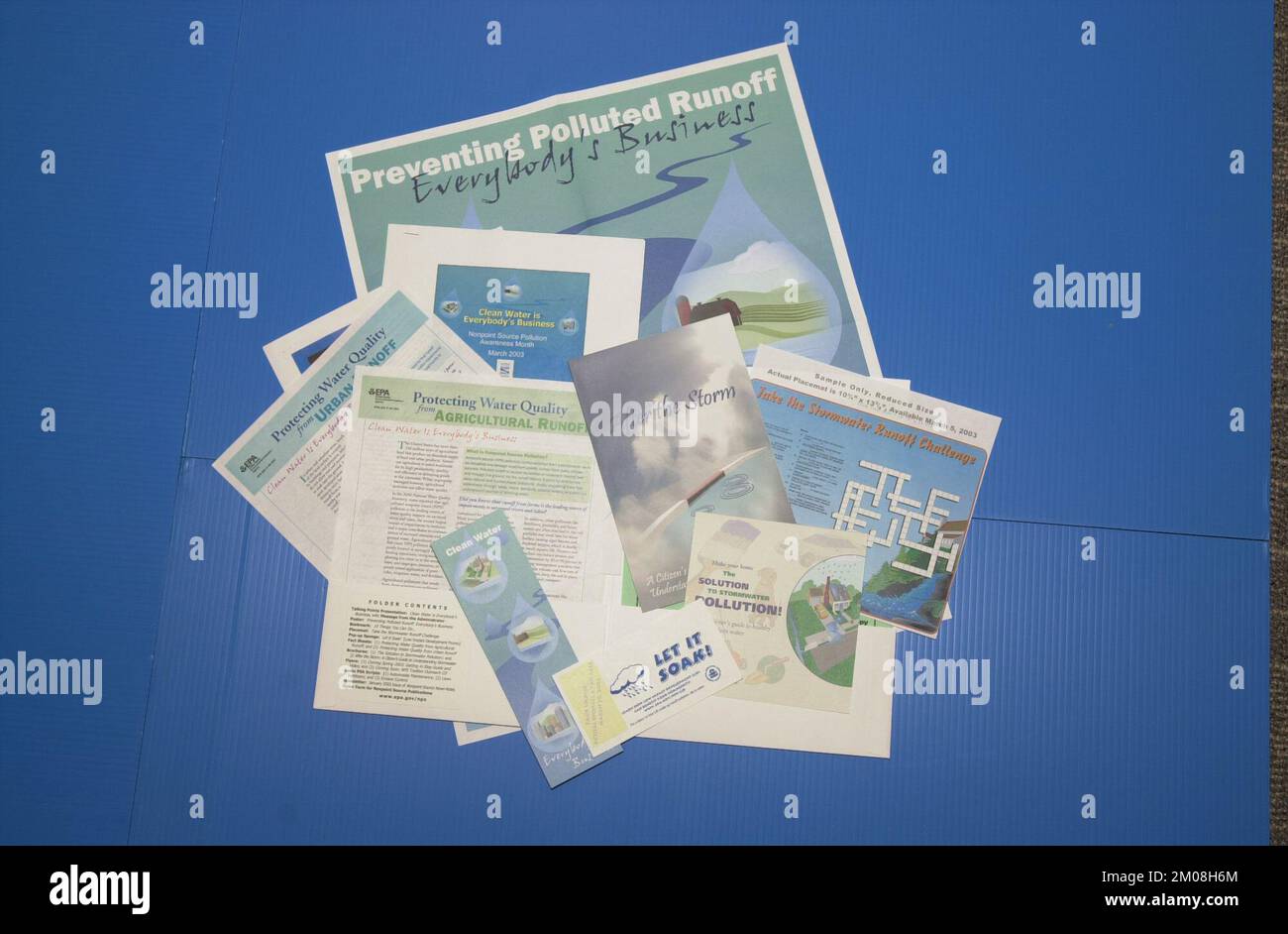 Clean Water Materials , Environmental Protection Agency Stock Photo - Alamy